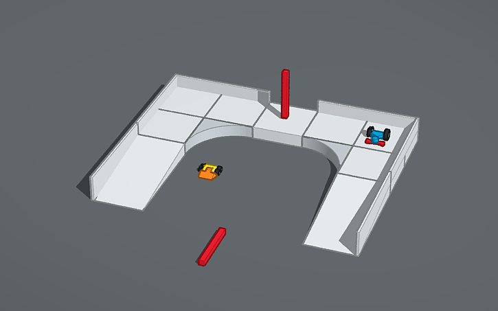 3D design Combat Robot Arena - SIM LAB - Tinkercad
