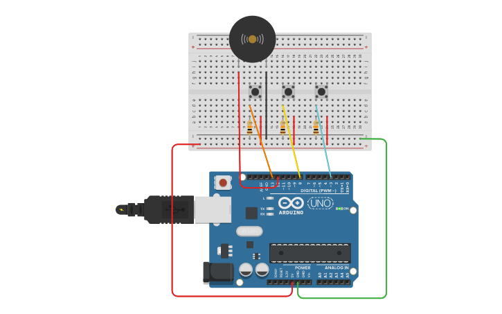 Circuit design speaker - Tinkercad