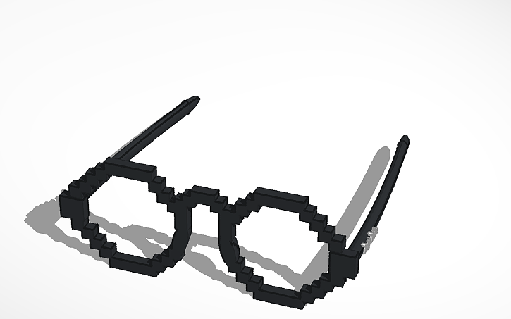 3D design Minecraft Glasses - Tinkercad