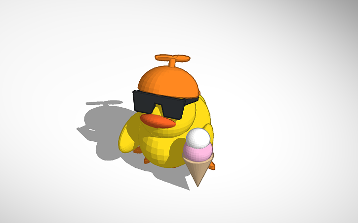 3D design duck - Tinkercad