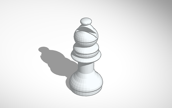 3D design Bishop - Tinkercad