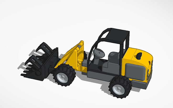 3D design Sim Lab Wheel loader - Tinkercad