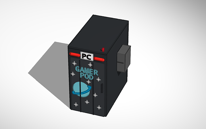 3D design Gamer Pod - Tinkercad