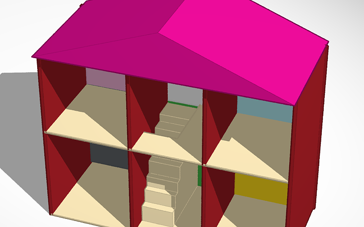 3D design Mini Doll House - Tinkercad