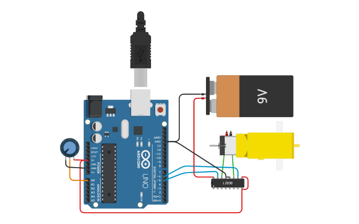 Circuit design Aula 17 - PWM Ponte H - Curso de Arduino para Modelismo ...