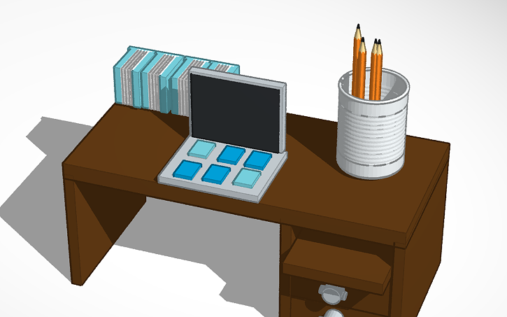 3D design desk - Tinkercad