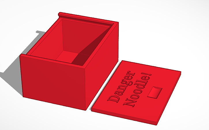 3D design Card Box - Tinkercad
