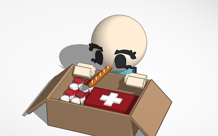 3D design Medical Kit - Tinkercad