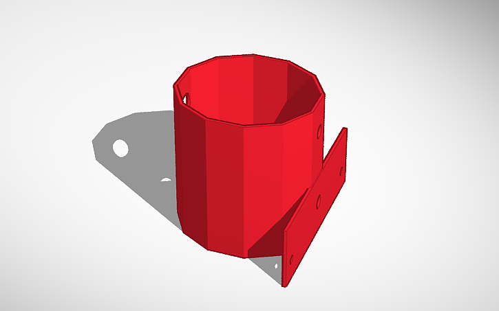 3D design Metal Holder 70 MM/ wall Mount - Tinkercad