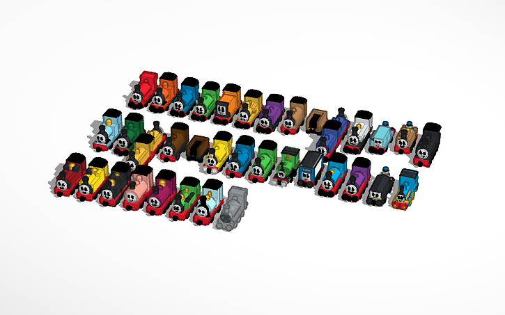 3D design TTTE NG Engines TVS Liveries - Tinkercad