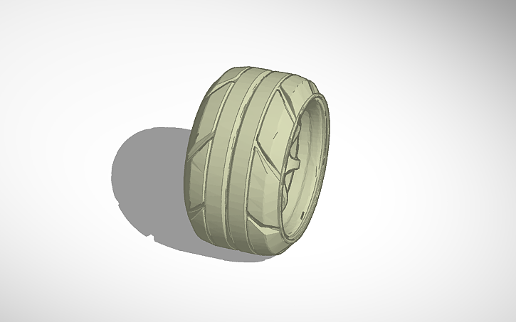 3D design JDM Racing Tire - Tinkercad