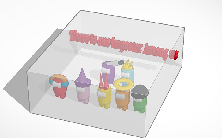 3D design Among us - Tinkercad
