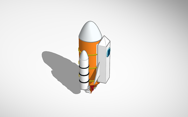 3D design Assignment 12 space rocket - Tinkercad