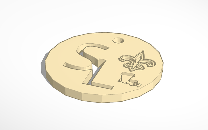 3D design Stephen Lodolisnki 3D Printed Coin - Tinkercad