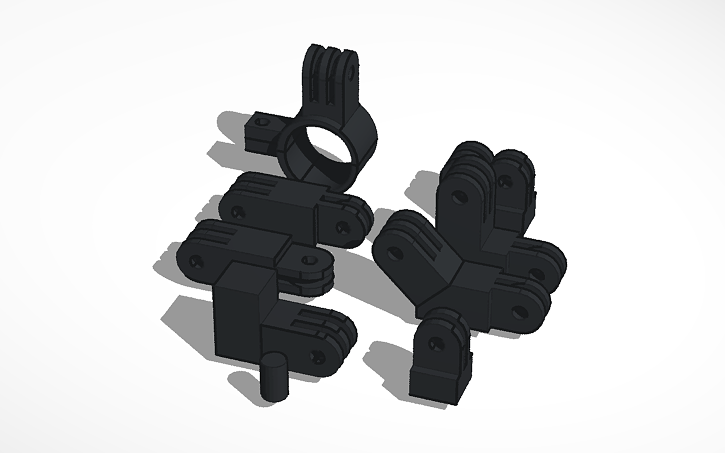 3D design GoPro Mounts - Tinkercad