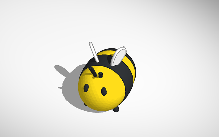 3D design Bee (Printable) - Tinkercad