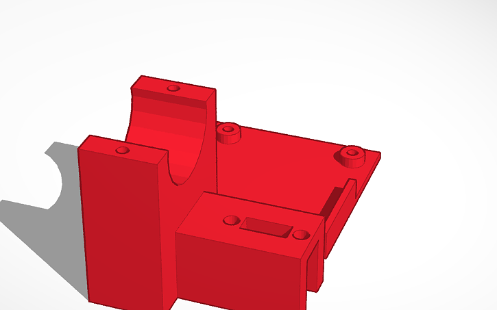 3D design Base para motor, L298N y encoder - Tinkercad