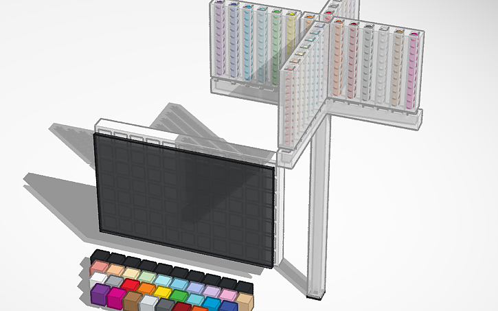 3D design Working Display Screen with Memory - Tinkercad