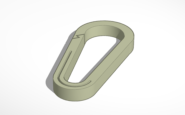 3D design Carabiner - Tinkercad