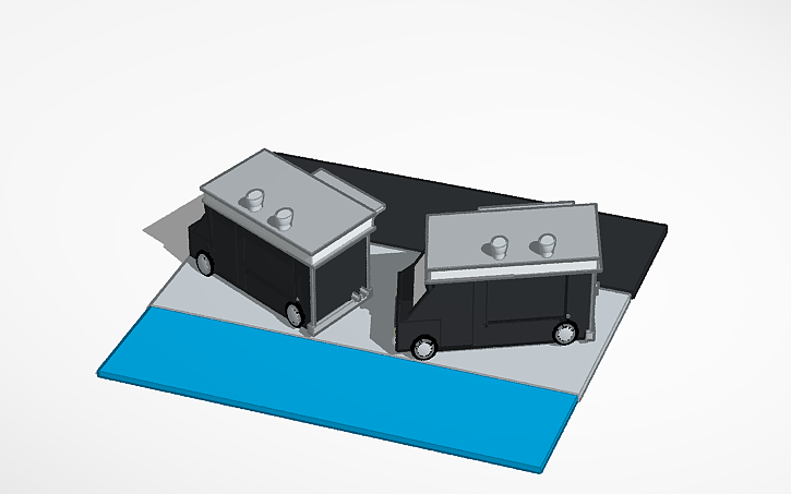 3D design Food Truck - Tinkercad