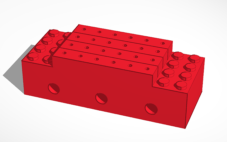 3D design Lego Train Motor - Tinkercad