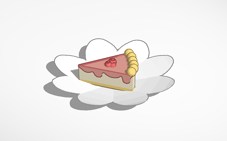 3D design Copy of Berry Cheesecake