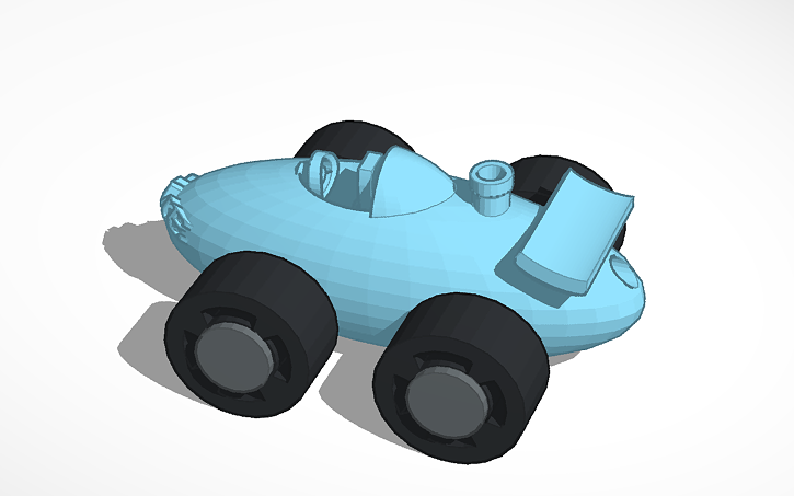 3D design My balloon powered car - Tinkercad
