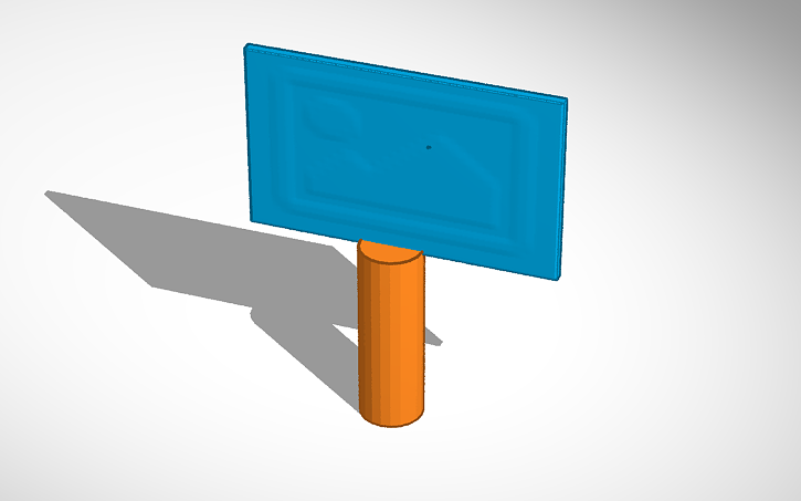3D design Billboard - Tinkercad