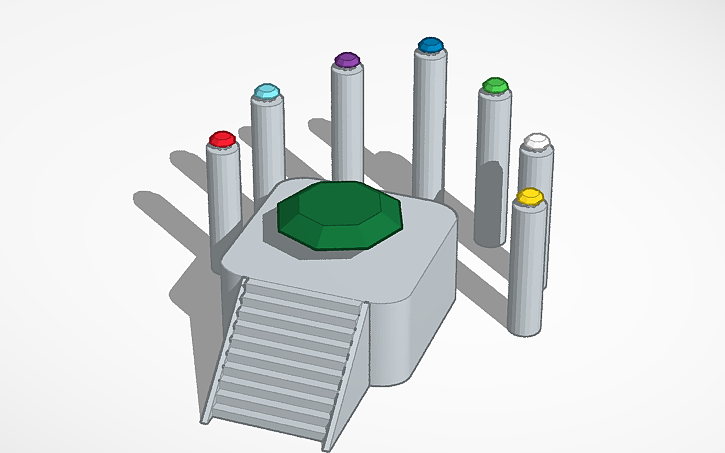 3D design master emerald stand - Tinkercad