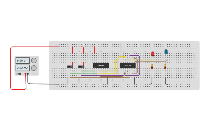 Circuit Design Half Adder Using Nand Gate Tinkercad