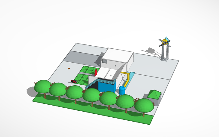 3D design Eco Friendly House - Tinkercad