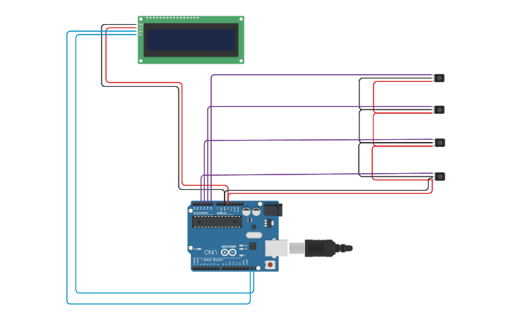 Circuit design Coin Counter - Tinkercad