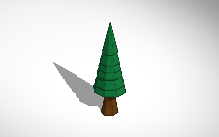 3D design Pine Tree - Tinkercad