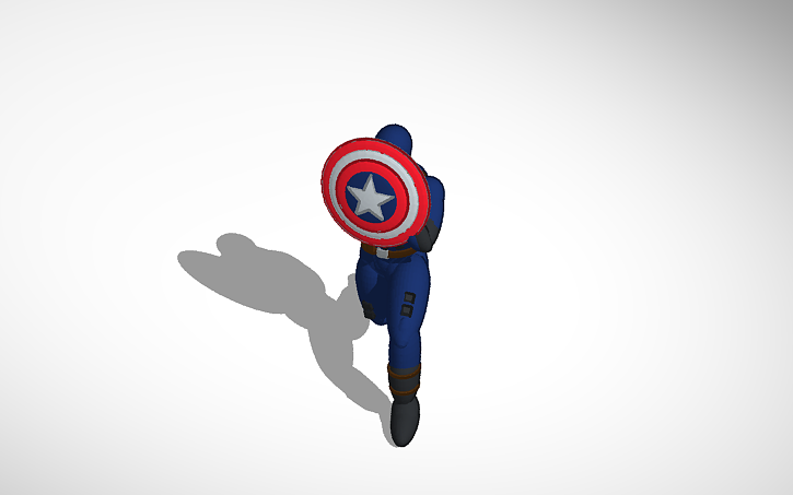3D design captain america - Tinkercad
