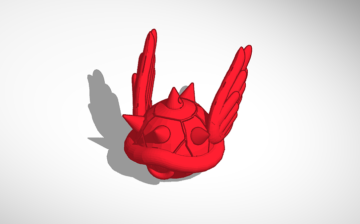 3D design blue shell - Tinkercad