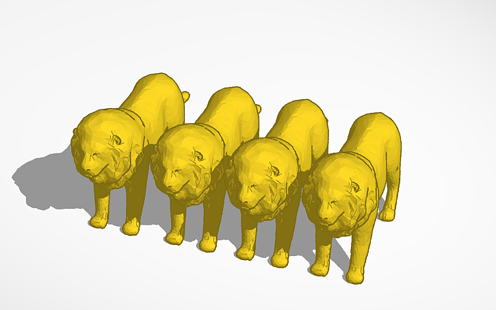 3D design Lion - Tinkercad