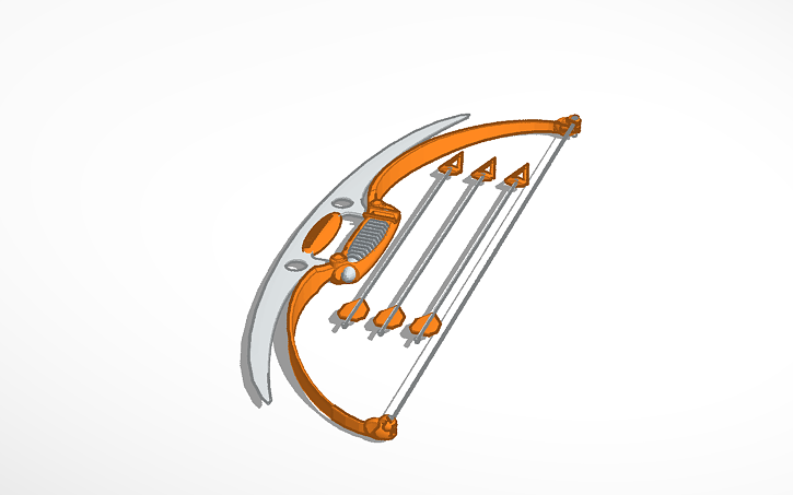 3D design Bladed Bow - Tinkercad