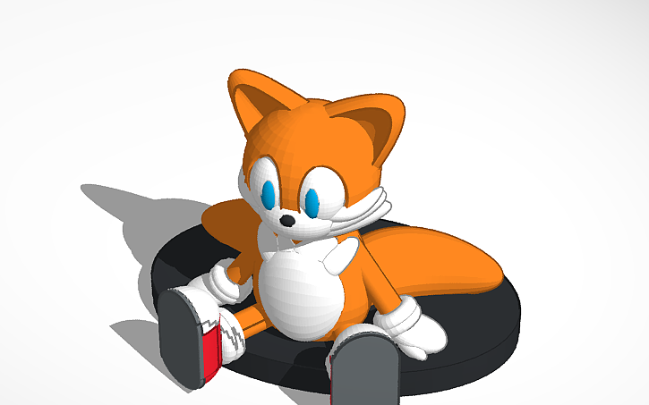 3D design Tails Figure - Tinkercad