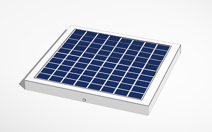3D design SOLAR PANEL - Tinkercad