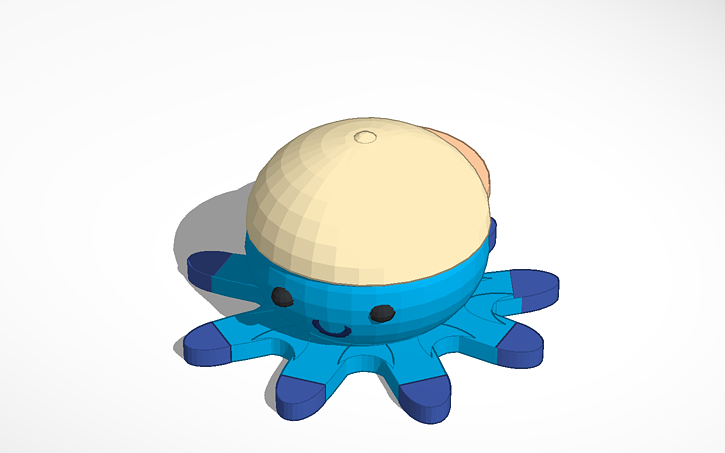 3D design Cute Baby Octopus - Tinkercad