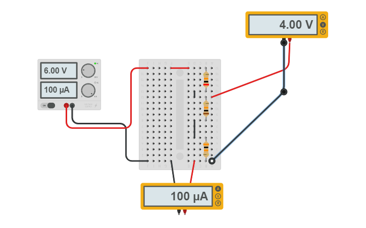Circuit design Activity 3. Resistors in series and Ohm’s Law - Tinkercad