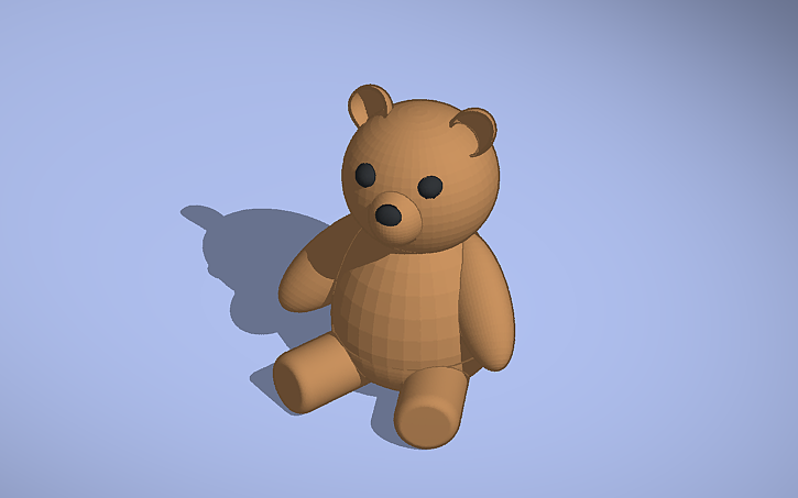 3D design Teddy bear 🧸 - Tinkercad