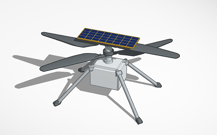 3D design Ingenuity the Mars Helicopter - Tinkercad