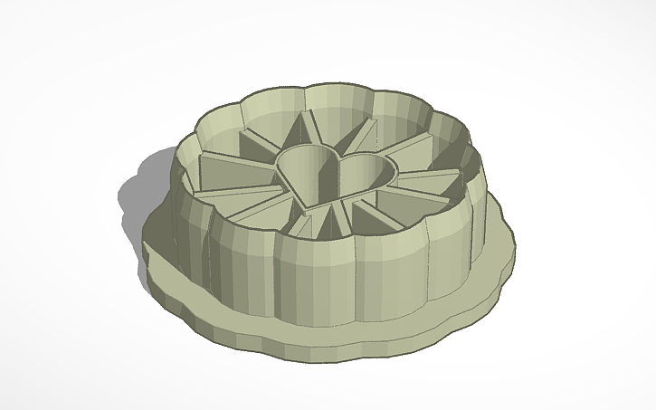 3D design cookie cutter - Tinkercad