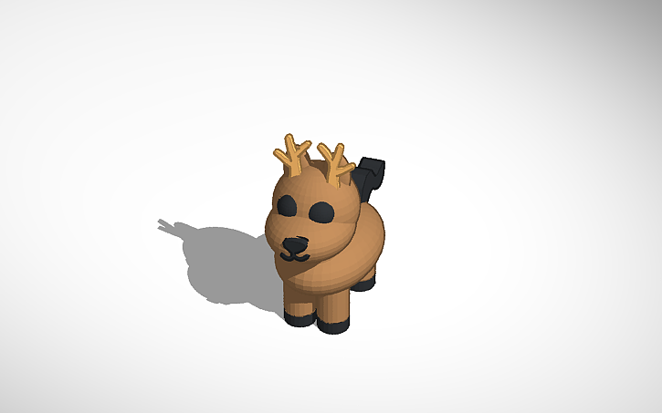 3D design Reindeer - Tinkercad