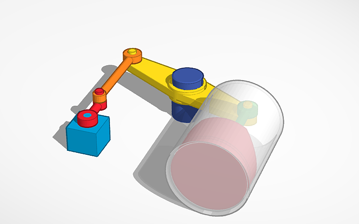 3D design Piston Pump - SIM LAB - Tinkercad
