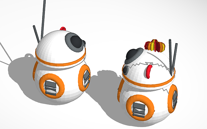 3D design Two robots from Star Wars - Tinkercad