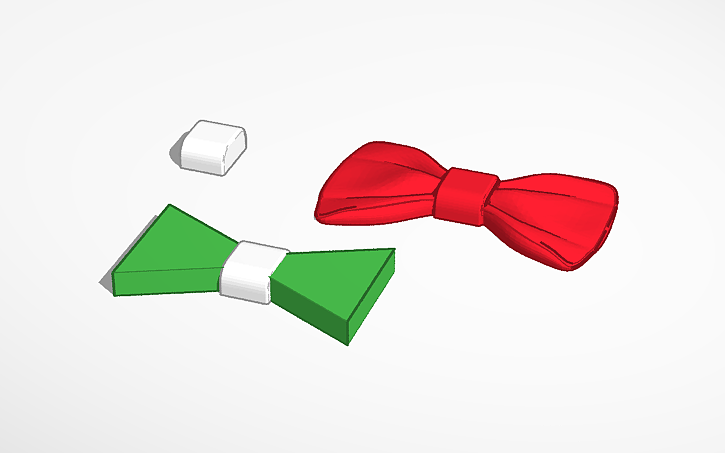 3D design Bow Tie - Tinkercad