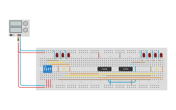 Circuit Design Odd Parity Bit Generator Tinkercad