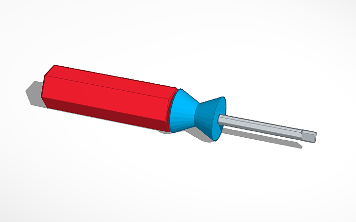 3D design screw driver - Tinkercad